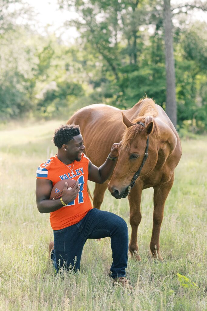 Aiken SC Football Senior Session by Britt Croft Photography